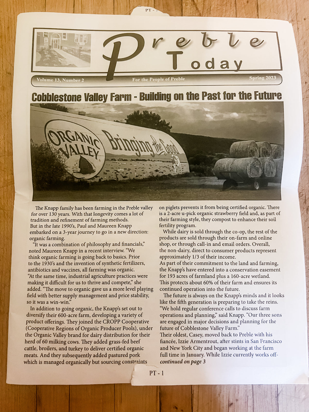 Building on the Past for the Future — Cobblestone Valley Farm