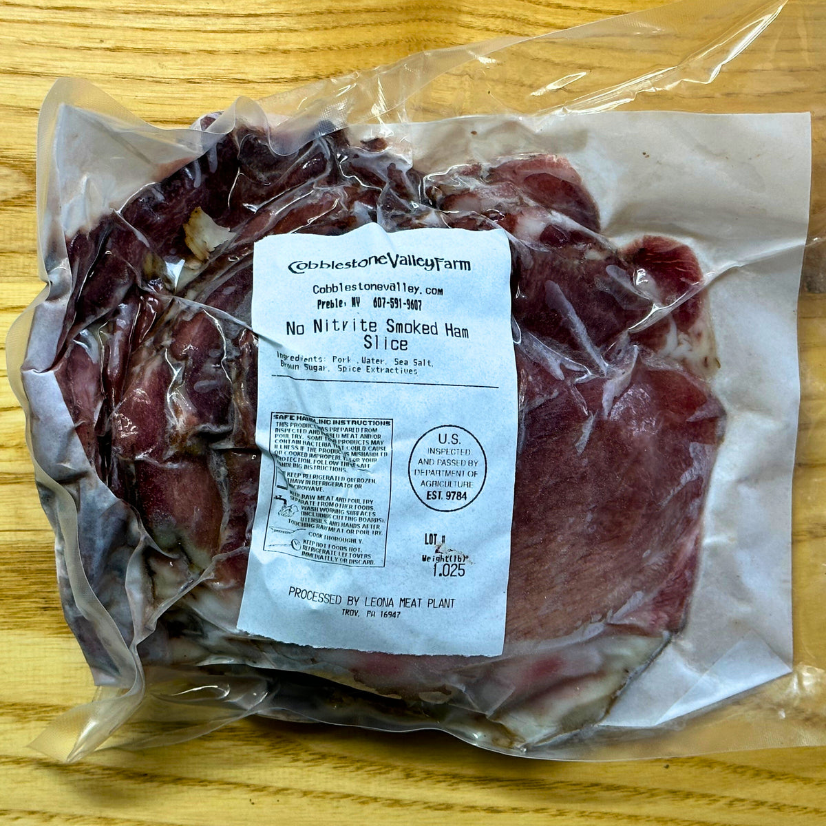 Ham Deli Slices - Thin Cut — Cobblestone Valley Farm