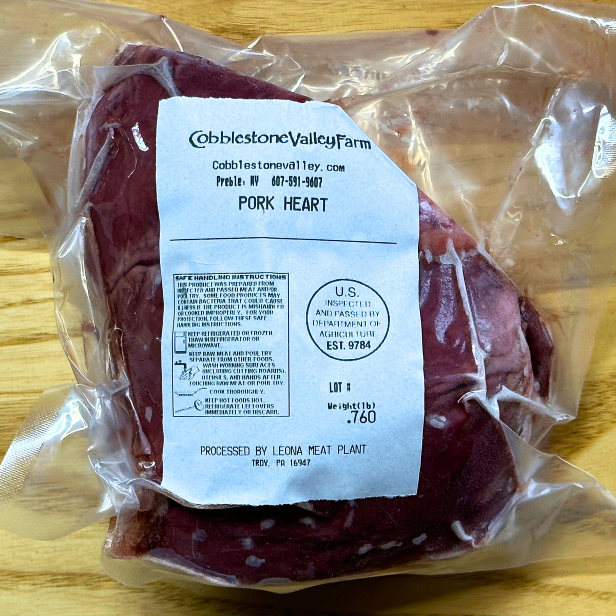 Pork Heart — Cobblestone Valley Farm
