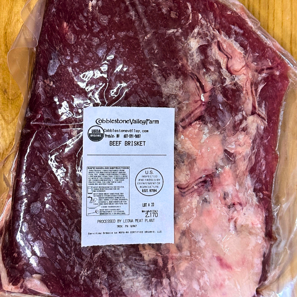 Brisket — Cobblestone Valley Farm